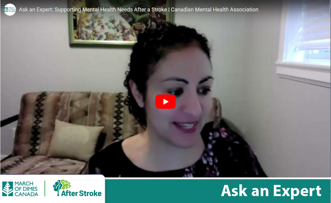 Ask an Expert: Supporting Mental Health Needs After a Stroke - March of Dimes After Stroke
