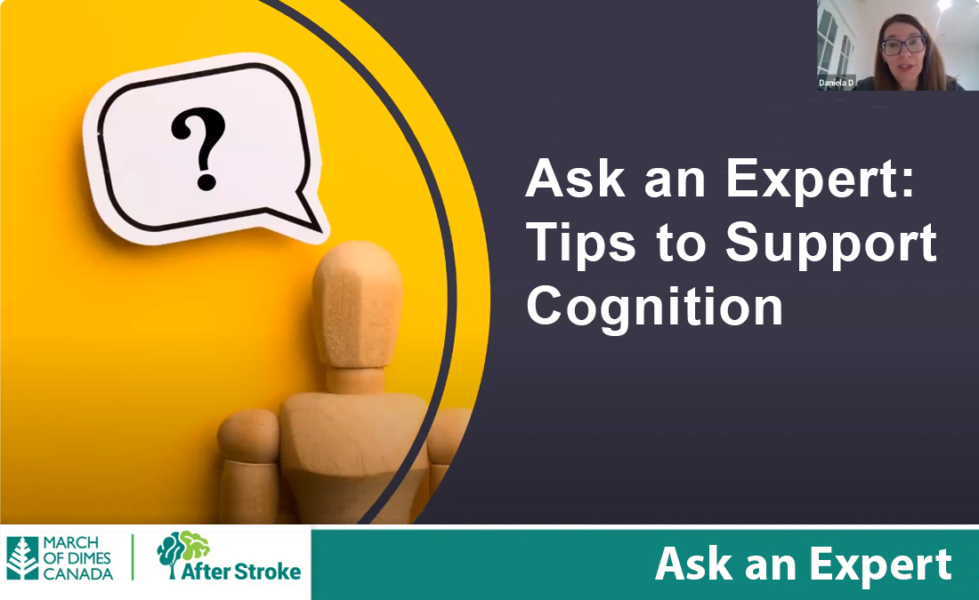 Ask an Expert: Tips to Support Cognition - March of Dimes Canada After ...